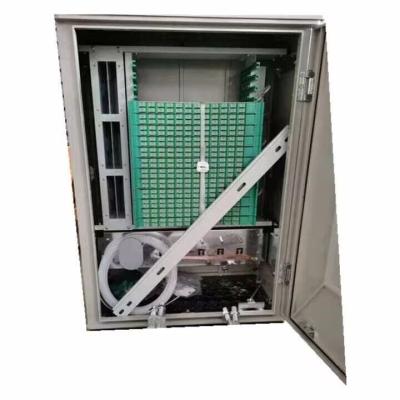 China 144, 96, 288 Fiber PON Cabinet With Pole / Wall Bracket Fiber Distribution Hub (FDH) for sale