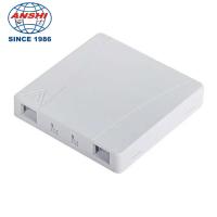 China 2 Port Ftth Faceplate Termination Box Socket Panel Fiber Distribution Box Information Indoor for sale