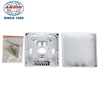 China 2 Port Ftth Faceplate Termination Box Socket Panel Fiber Distribution Box Information Indoor for sale