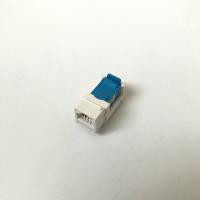 China Blue Color RJ45 Un-Shielded Jack , UTP 90 Degree Cat6 Toolless Keystone Jack for sale