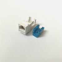 China Blue Color RJ45 Un-Shielded Jack , UTP 90 Degree Cat6 Toolless Keystone Jack for sale