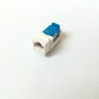 China Color Customized RJ45 Shielded Jack , UTP 90 Degree Cat6 Toolless Keystone Jack for sale
