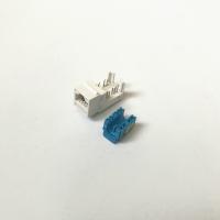 China Blue Color RJ45 Un-Shielded Jack , UTP 90 Degree Cat6 Toolless Keystone Jack for sale
