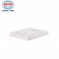 China ANSHI RJ45 86x86mm Single Hole Double Hole Panel Telecommunication Face Plate for sale