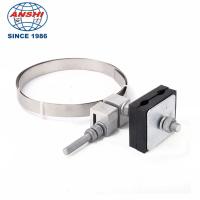 China ADSS downline clamp for pole, pre twisted tension resistant suspension, optical cable clamp for sale