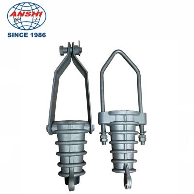 China PAL1000 tension wire clamp optical cable clamp wedge ptical cable clamp wedge pull plate overhead pull rod type for sale