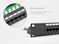 China Professional 110 IDC / Krone IDC Cat3 Patch Panel , 25 / 50 Port Voice Patch Panel 6P4C for sale