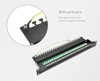 China Professional 110 IDC / Krone IDC Cat3 Patch Panel , 25 / 50 Port Voice Patch Panel 6P4C for sale