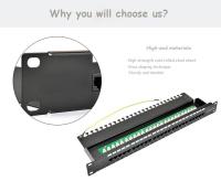 China Professional 110 IDC / Krone IDC Cat3 Patch Panel , 25 / 50 Port Voice Patch Panel 6P4C for sale