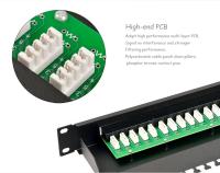 China Professional 110 IDC / Krone IDC Cat3 Patch Panel , 25 / 50 Port Voice Patch Panel 6P4C for sale