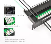China 25 / 50 Port CAT3 RJ11 Voice Patch Panel 6P4C Type Krone / 110 IDC for sale