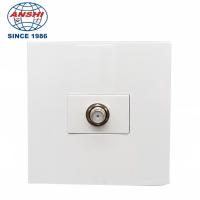 China ANSHI 1 Port 86 Type Single Port RF Wall Face Plate for sale