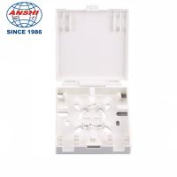 China ANSHI 2 Ports SC LC Adapter Hinge Type Fiber Optic Face Plate for sale