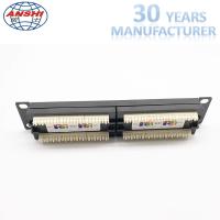 China 1U 10'' Inch 12 Port CAT6 UTP Rack Mount Patch Panel 110 IDC Type for sale