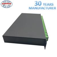 China 19 Inch Rack Mount Type SC / APC ODF Optical Distribution Frame with Pigtail Fiber Optic Patch Panel for sale
