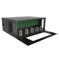 China 19 Inch 1U~4U Rack Mount Optical Distribution Frame 12 24 48 72 96 144 Cores ODF Chassis Steel Patch Panel With Splicing for sale