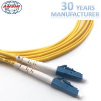 China 2 Meters Optical Fiber Patch Cord LC/UPC-LC/UPC , Duplex Fiber Optic Patch Cable G652D G657A1 for sale