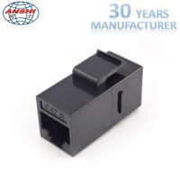 China Cat6 UTP RJ45 Keystone Jack 8P8C Female Jack Inline Coupler Connector Adapter for sale