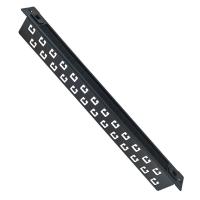 China Black XL-4020-3L-B Highly 1u Brush Cable Management ANSHI 19 Inch for sale