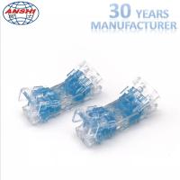 China 4 Pair Inline Connector Wire Connectors 0.4 - 0.7mm Gel Filled Transparent Lock Joint for sale