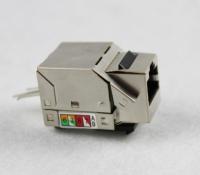 China 90 Degree Cat6 Cat5e Keystone Jack Rj45 Stp Shielded In Metallic Color for sale