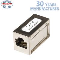 China RJ45 Cat6 Shielded Keystone Jack Metal Material Straight Through Install for sale