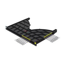 China Channel Type Cable Management Tray 24 Port Cable Manager For Data Center Rack / Cabinet for sale