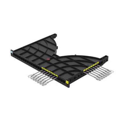 China Channel Type Cable Management Tray 24 Port Cable Manager For Data Center Rack / Cabinet for sale