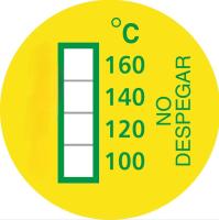 China Customized Temperature Measuring Irreversible High Temperature Sensitive Labels 100-160C for sale