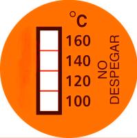 China Restaurants Irreversible Temperature Sensitive Labels 100-160℃ For High Temp Applications for sale