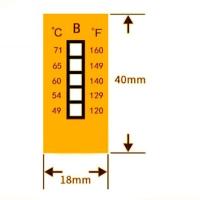 China Non Reversible 49-71 ℃ 120-160℉ 5 Temperature Level High Temperature Sensitive Labels for sale