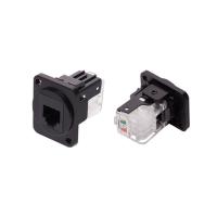China RJ45 D Type CAT5E UTP Keystone Jack Toolless Female Jack Panel Mount Telecommunications for sale