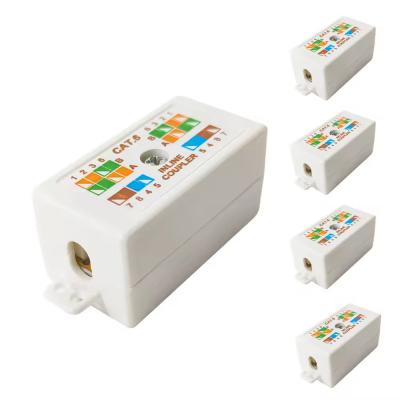China CAT6 CAT5E IDC 4 Pair/8 Way Junction Box 8P8C - Inline Cable Coupler - Terminal Socket for sale