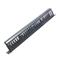 China Networking 1U 19 Inch 24 Port 48 Slots Horizontal Metal Cable Management for sale
