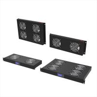 China Rack Mounted 2 Cooling Fan 4 Fan Unit Network Cabinet for sale