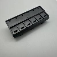 China CAT5e/CAT6/CAT6A Patch Panel Front Panel Adapter 6 Slots for RJ45 Keystone UTP Black for sale