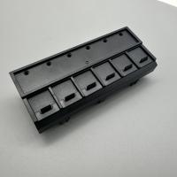 China CAT5e/CAT6/CAT6A Patch Panel Front Panel Adapter 6 Slots for RJ45 Keystone UTP Black for sale