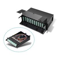 China ANSHI 1U 144 Cores Patch Panel Loaded With MPO MTP Cassette for sale
