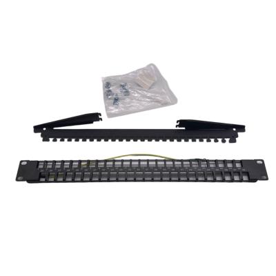 China Modular High Density Zig Zag patch panel, 48xRJ45/u/s, unequipped, 1U for sale