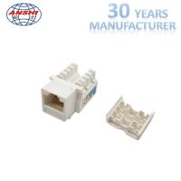China 90 Degree Network RJ45 Keystone Jack Cat5e UTP 8P8C With Gold Plating for sale