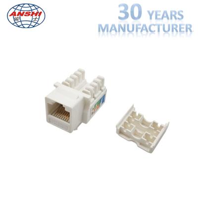 China 90 Degree Network RJ45 Keystone Jack Cat5e UTP 8P8C With Gold Plating for sale