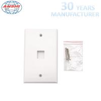 China Wall Socket Network Cable Faceplate 120 Us Type With Single / Double Port for sale