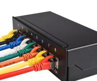 China DESKTOP PATCH PANEL 8 PORT CAT5E CAT6 CAT6A SHILEDED 90 DEGREE TOP ENTRY PUNCH FTP STP for sale