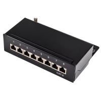 China DESKTOP PATCH PANEL 8 PORT CAT5E CAT6 CAT6A SHILEDED 90 DEGREE TOP ENTRY PUNCH FTP STP for sale