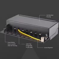 China DESKTOP PATCH PANEL 8 PORT CAT5E CAT6 CAT6A SHILEDED 90 DEGREE TOP ENTRY PUNCH FTP STP for sale