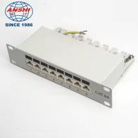 China DESKTOP PATCH PANEL 8 PORT CAT5E CAT6 CAT6A SHILEDED 90 DEGREE TOP ENTRY PUNCH FTP STP for sale
