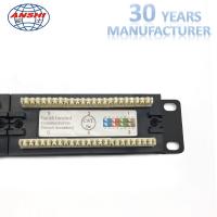 China Black Cat5e UTP Patch Panel , 110 IDC Type Rj45 Jack Panel Rack Mountable for sale