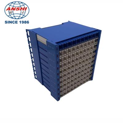 China High Density 100 Pairs Cable Side Terminal Block with Voltage and Current Protection for MDF Main Distribution Frame for sale