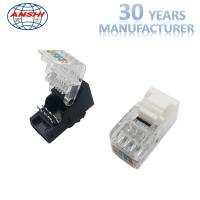 China Toolfree RJ45 Cat5e UTP Gold Plating Keystone Jack for sale
