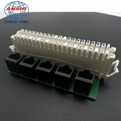China 10 Pairs LSA-PLUS Disconnection Module, Switching Module,  5x8 position RJ45 for sale